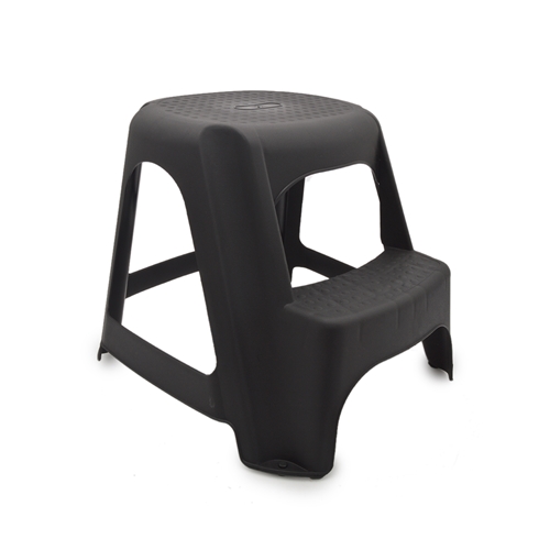 Banqueta Step Multiuso 2 Degraus Preta | Maravilhas do Lar - Banqueta Step Multiuso 2 Degraus ...