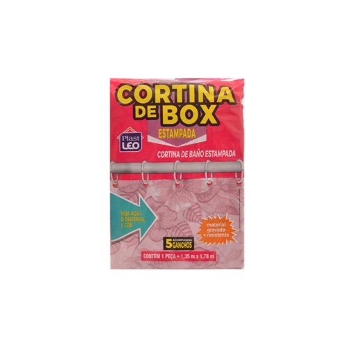 Cortina de Box Estampada 1,35m x 1,78m Sortida|Maravilhas do Lar ...
